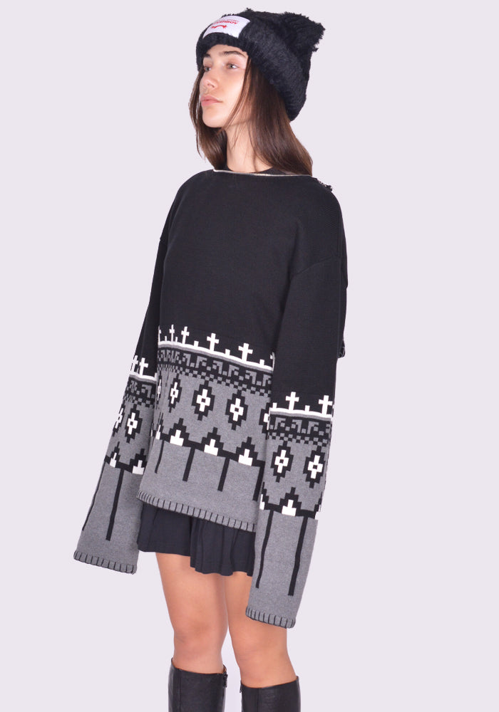CHARLES JEFFREY LOVERBOY KNITTED BOO JUMPER FW24 | DOSHABURI CHARLES JEFFREY LOVERBOY KNITTED BOO JUMPER FW24 | DOSHABURI
