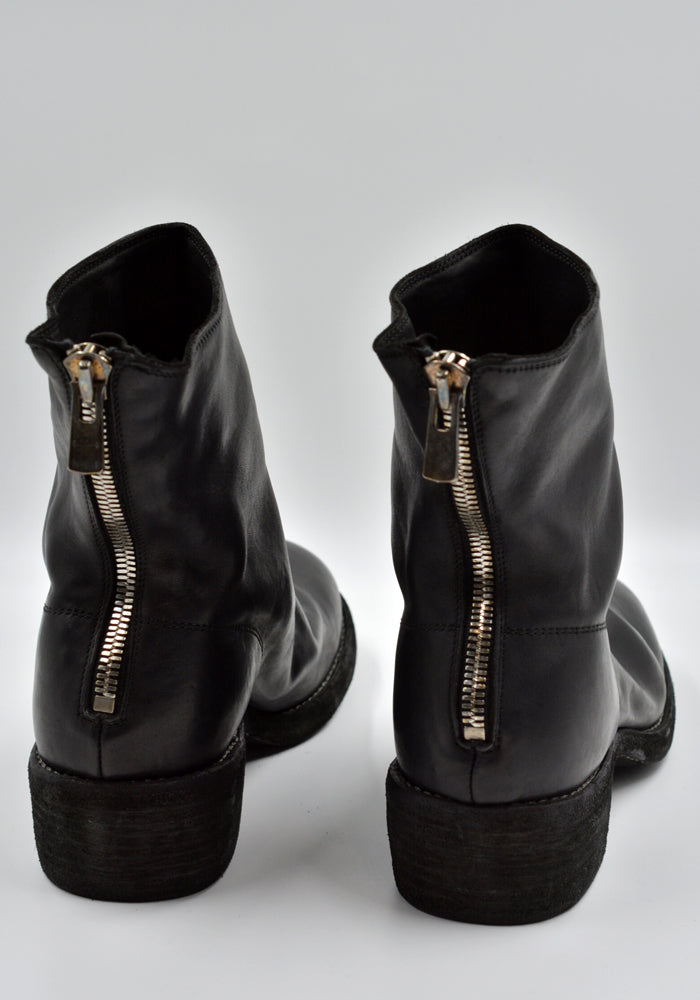 GUIDI 796Z SOFT HORSE FULL GRAIN LEATHER SHORT BOOTS BLACK | DOSHABURI ...