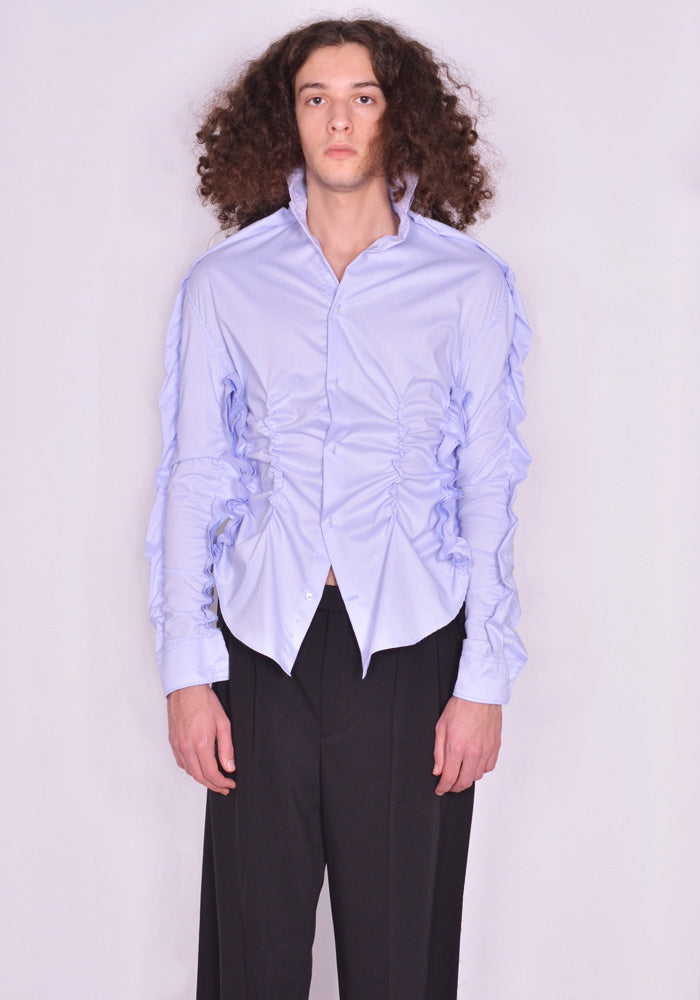 PROTOTYPES OUTLINE SHIRT LIGHT BLUE FW22 | 50%OFF SALE | – DOSHABURI